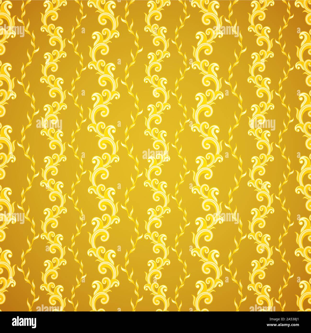 Wallpaper seamless golden pattern. Light background Stock Vector Image ...