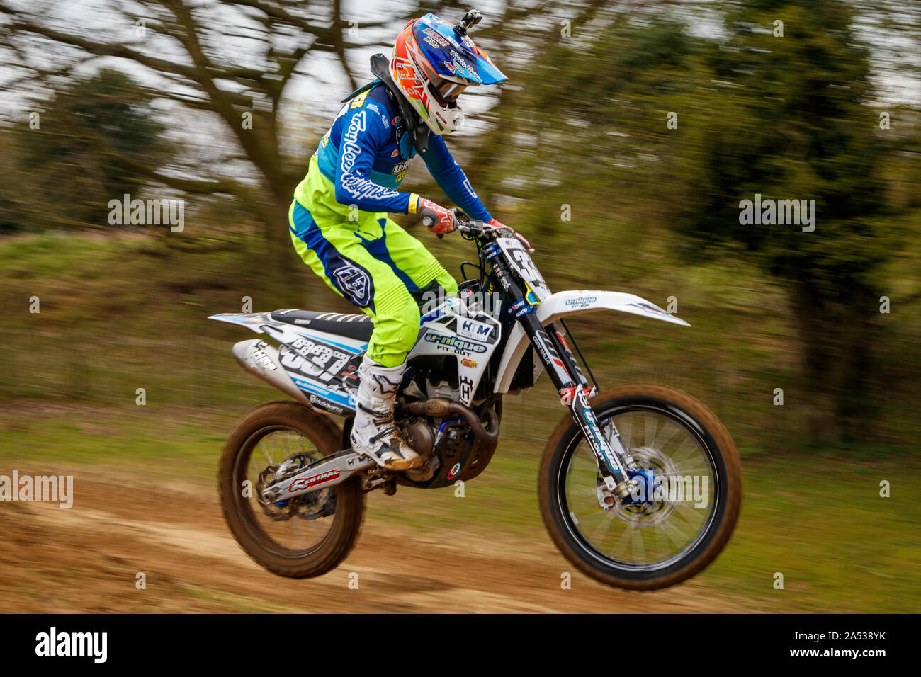 Glenn McCormick on his Unique Fitout Husqvana during the MX2 Maxxis ...