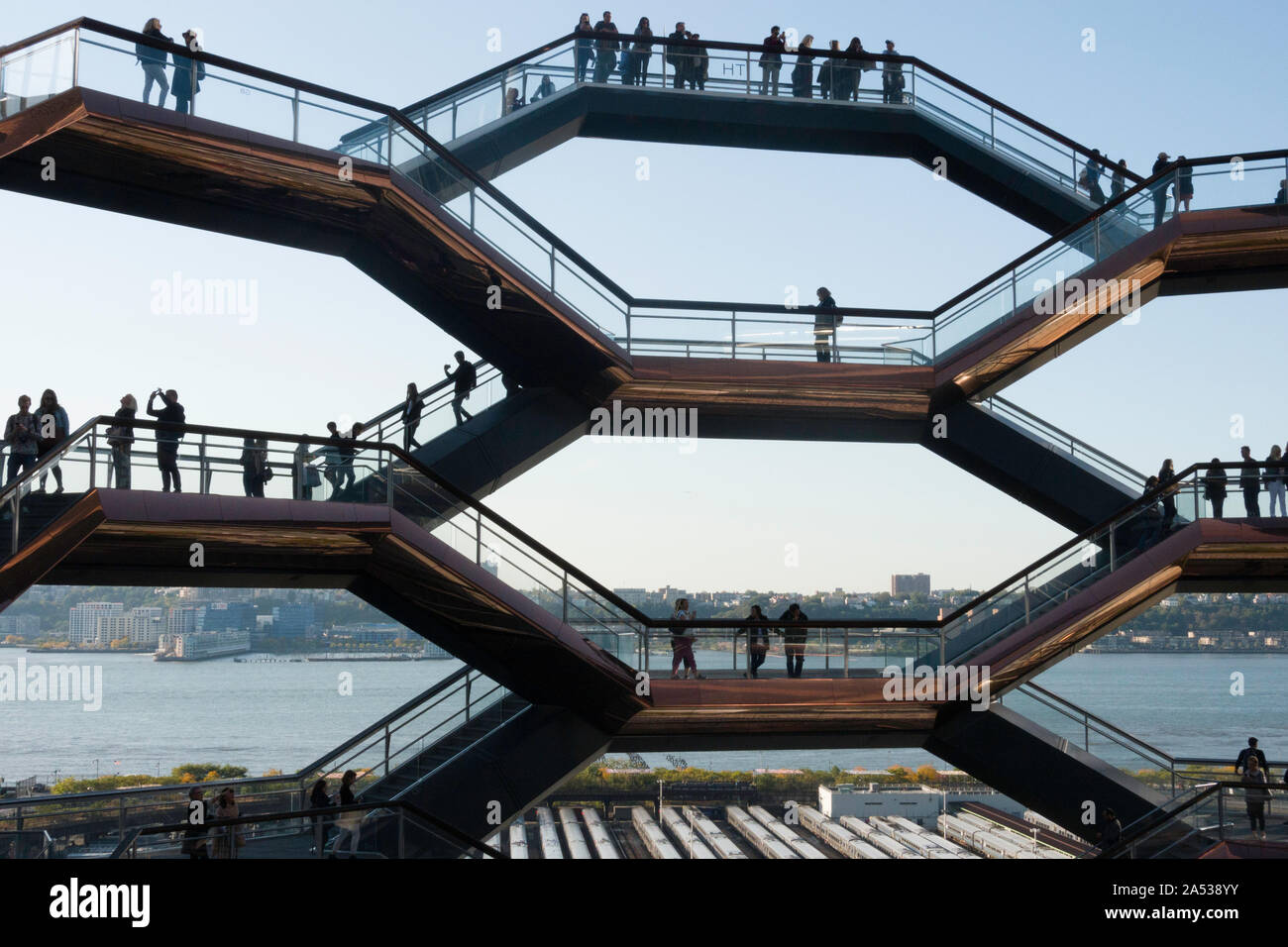 The Vessel structure is the centerpiece of the Hudson Yards Complex ...