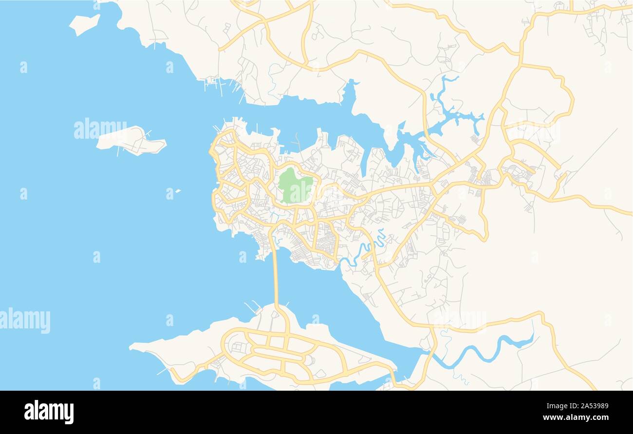 Printable street map of Tanjung Pinang, Province Kepulauan Riau ...
