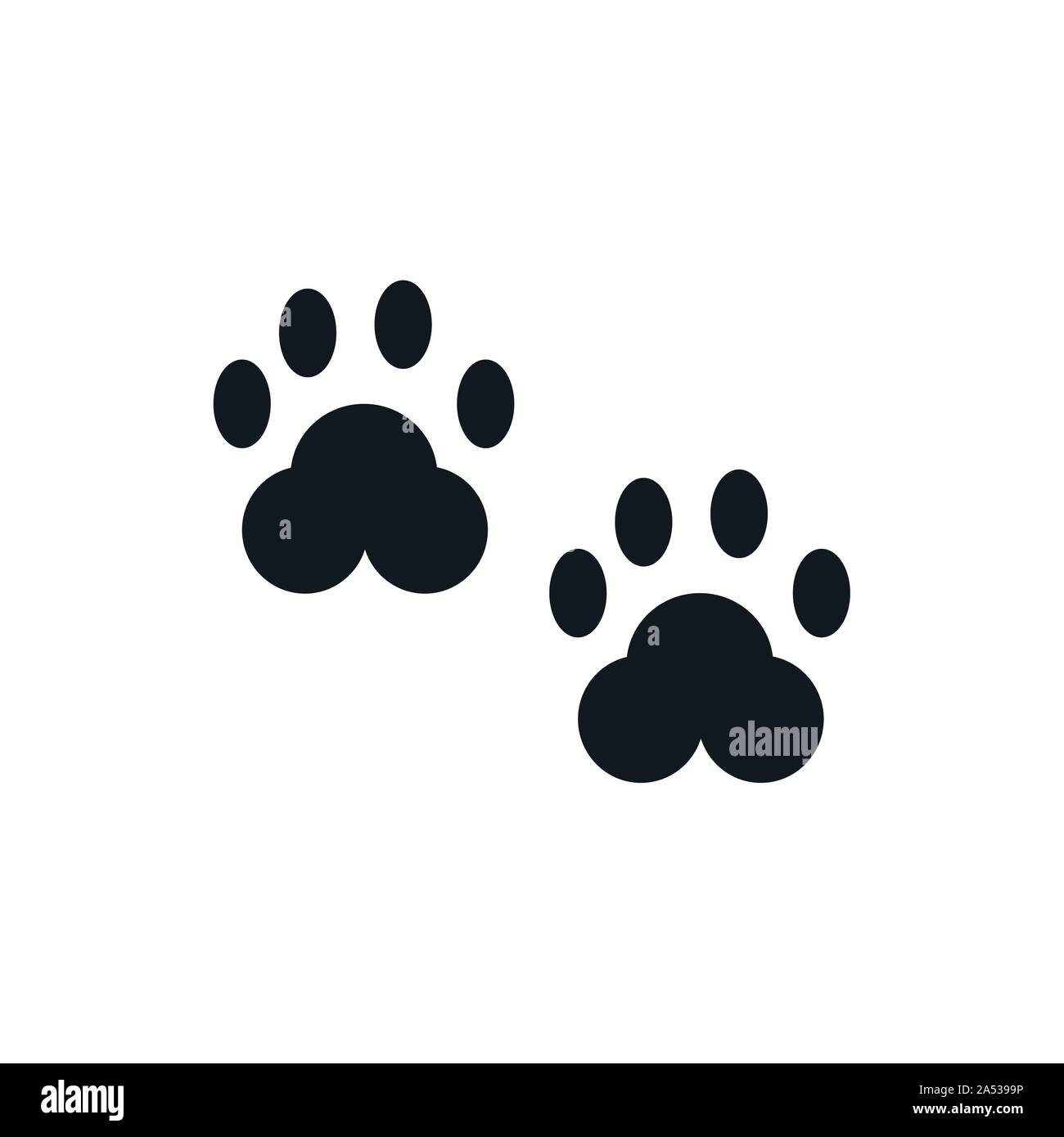 Dog prints icon design, Mascot pet animal nature cute and puppy theme ...
