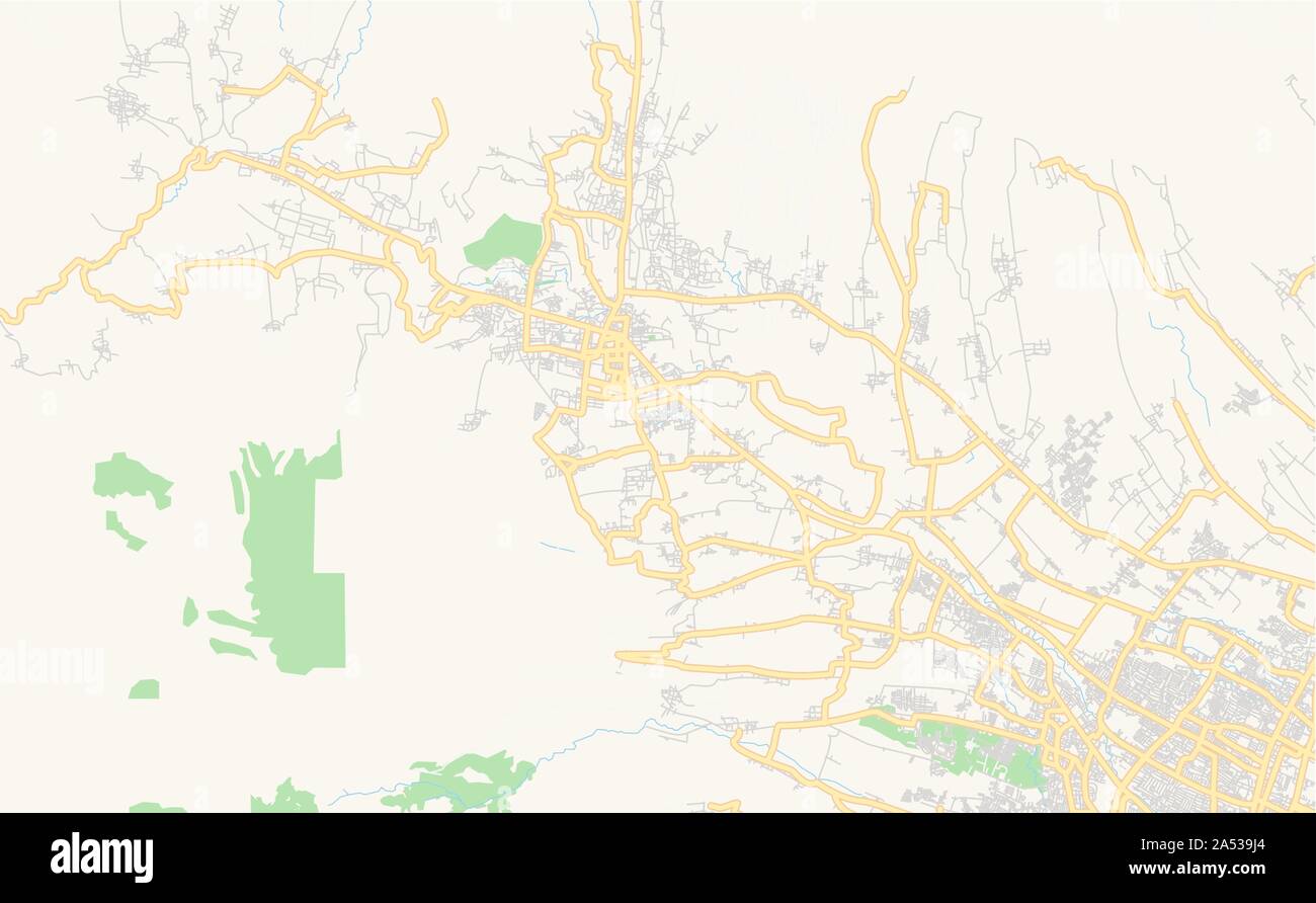 Printable street map of Batu, Province East Java, Indonesia. Map ...