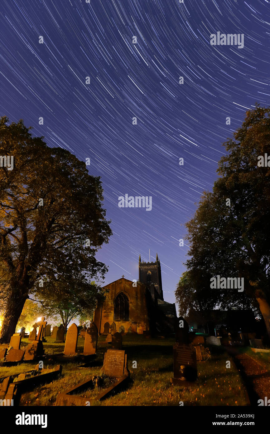 80 image composite of St Mary's Church in Swillington,Leeds. This ...