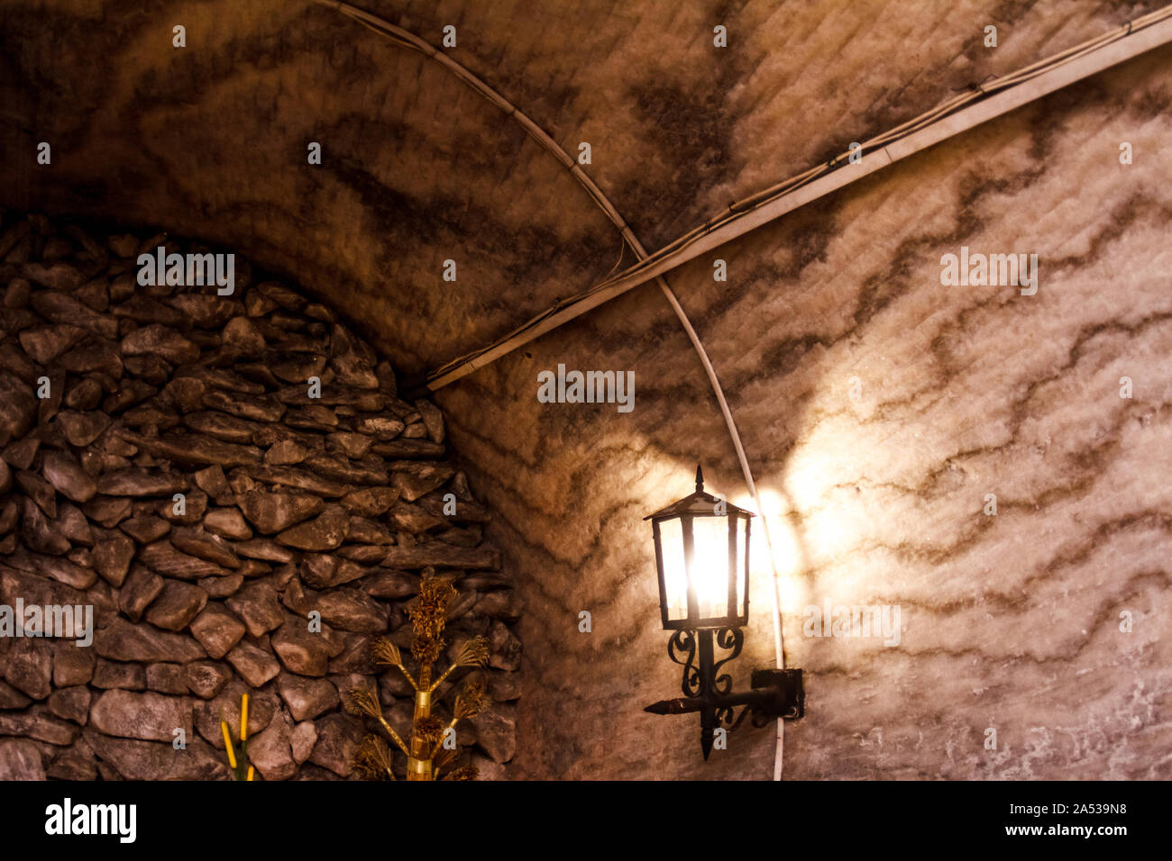 The texture of the salt. Salt wall Stock Photo - Alamy