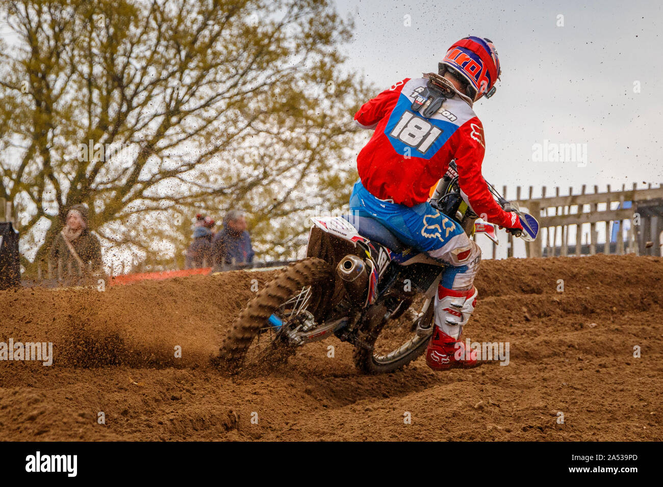 Ryan Thomson on his Central Forestry Husqvana during the MX2 Youth ...