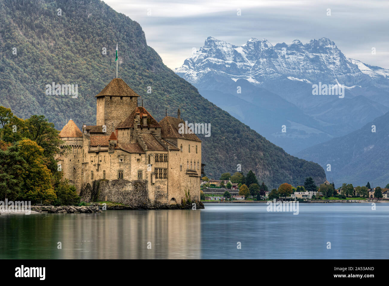 Veytaux, Vaud, Lake Geneva, Switzerland, Europe Stock Photo - Alamy