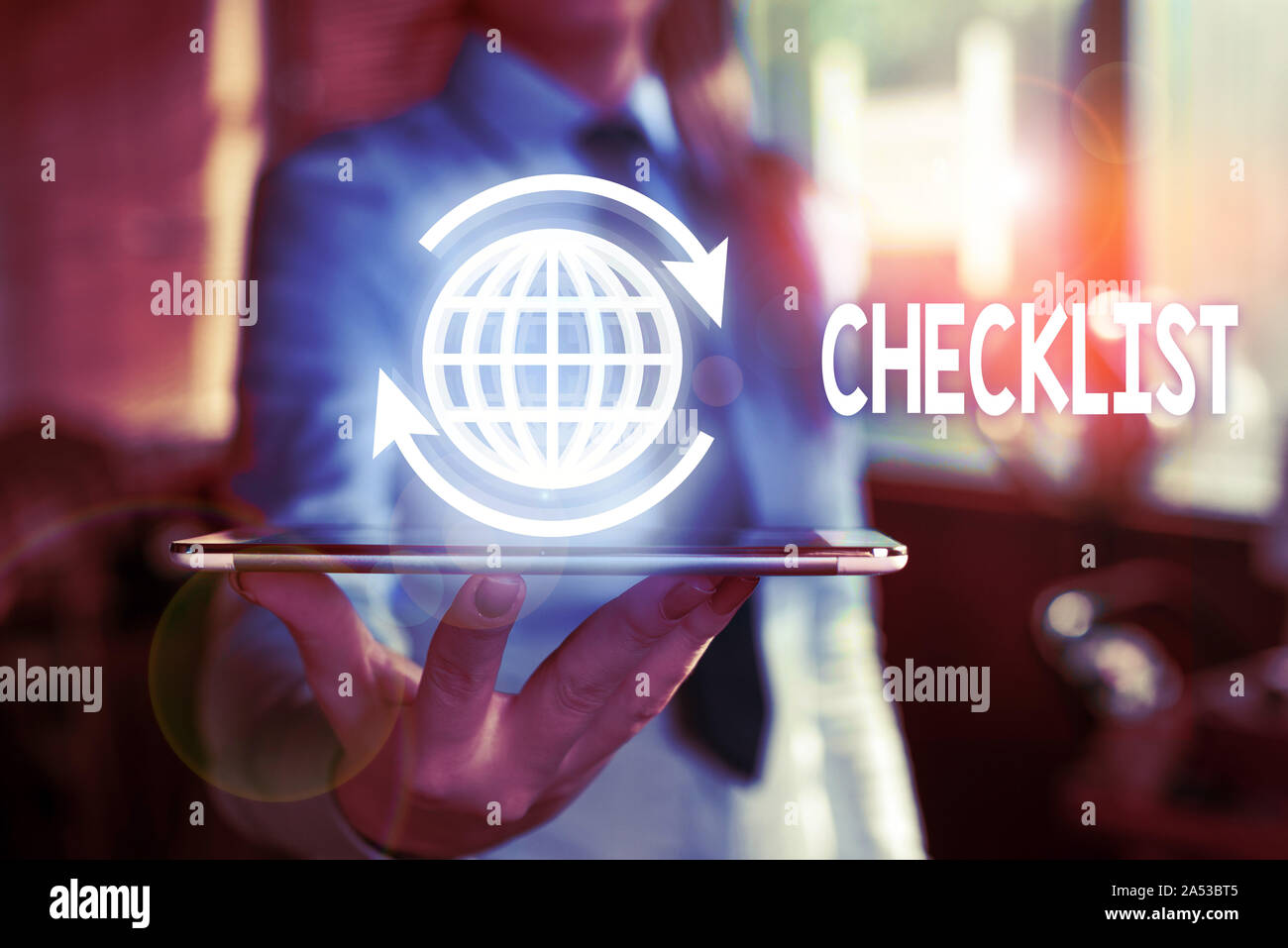 Word writing text Checklist. Business photo showcasing List down of the ...