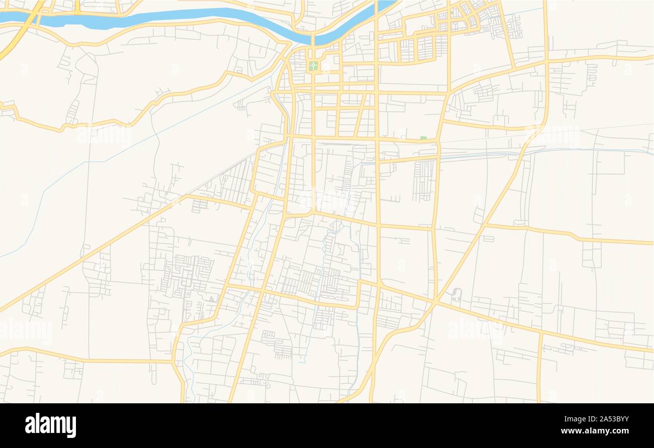 Printable street map of Mojokerto, Province East Java, Indonesia. Map ...