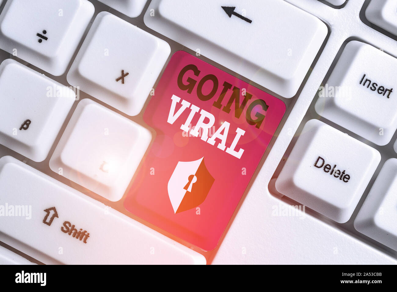 Text sign showing Going Viral. Business photo text image video or link ...