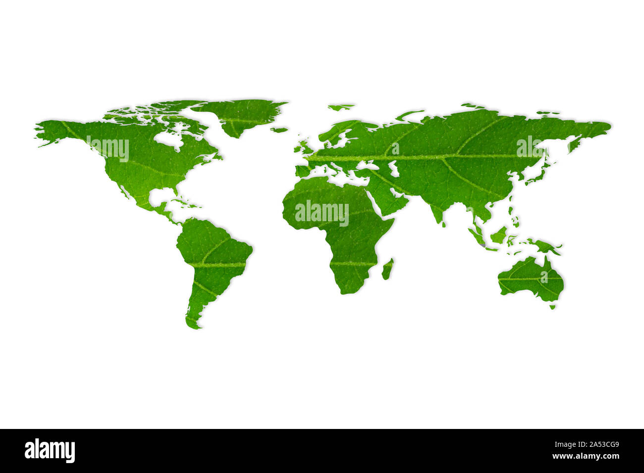 Ecological world map Cut Out Stock Images & Pictures - Alamy