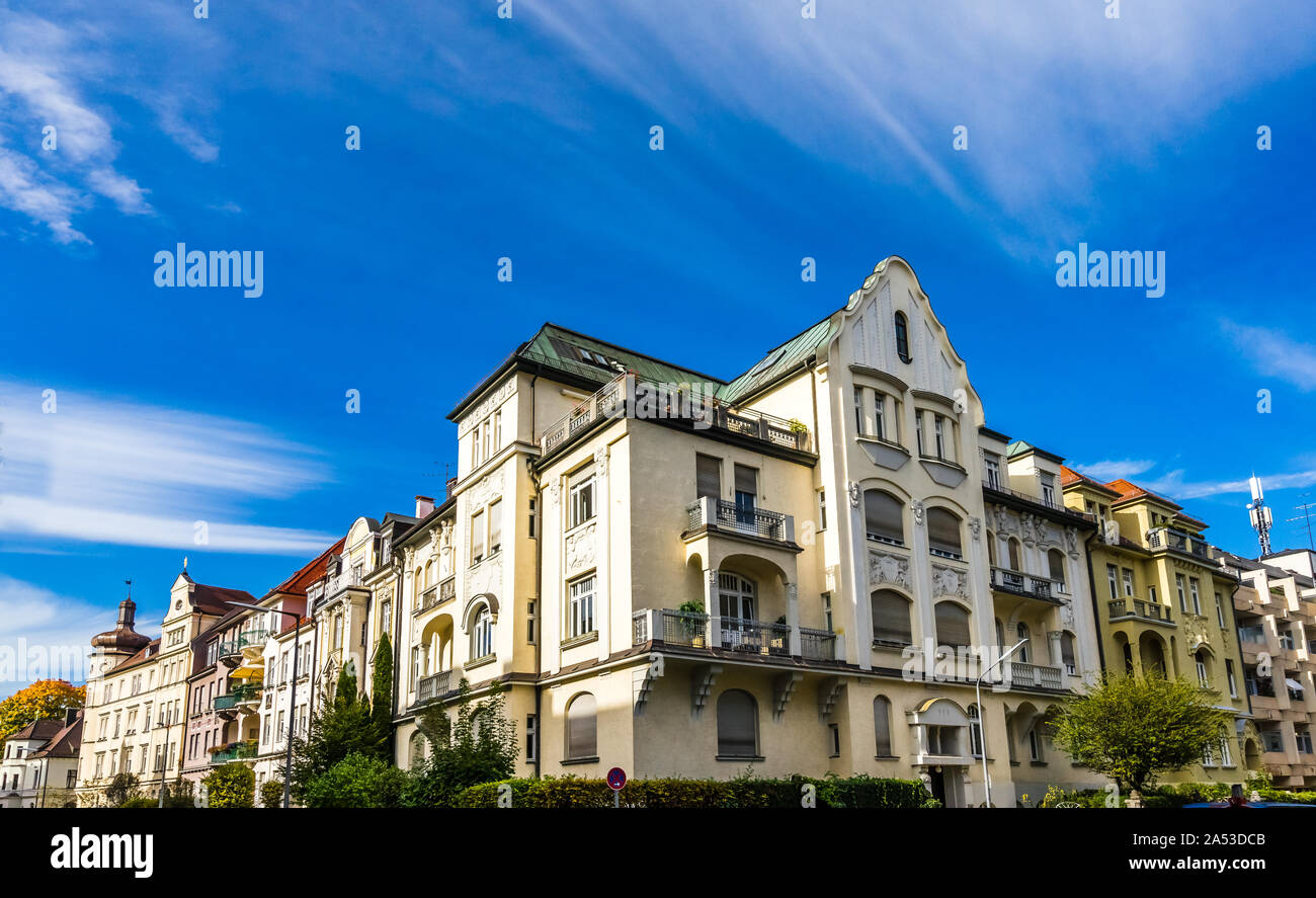 Residential buildings in munich hi-res stock photography and images - Alamy