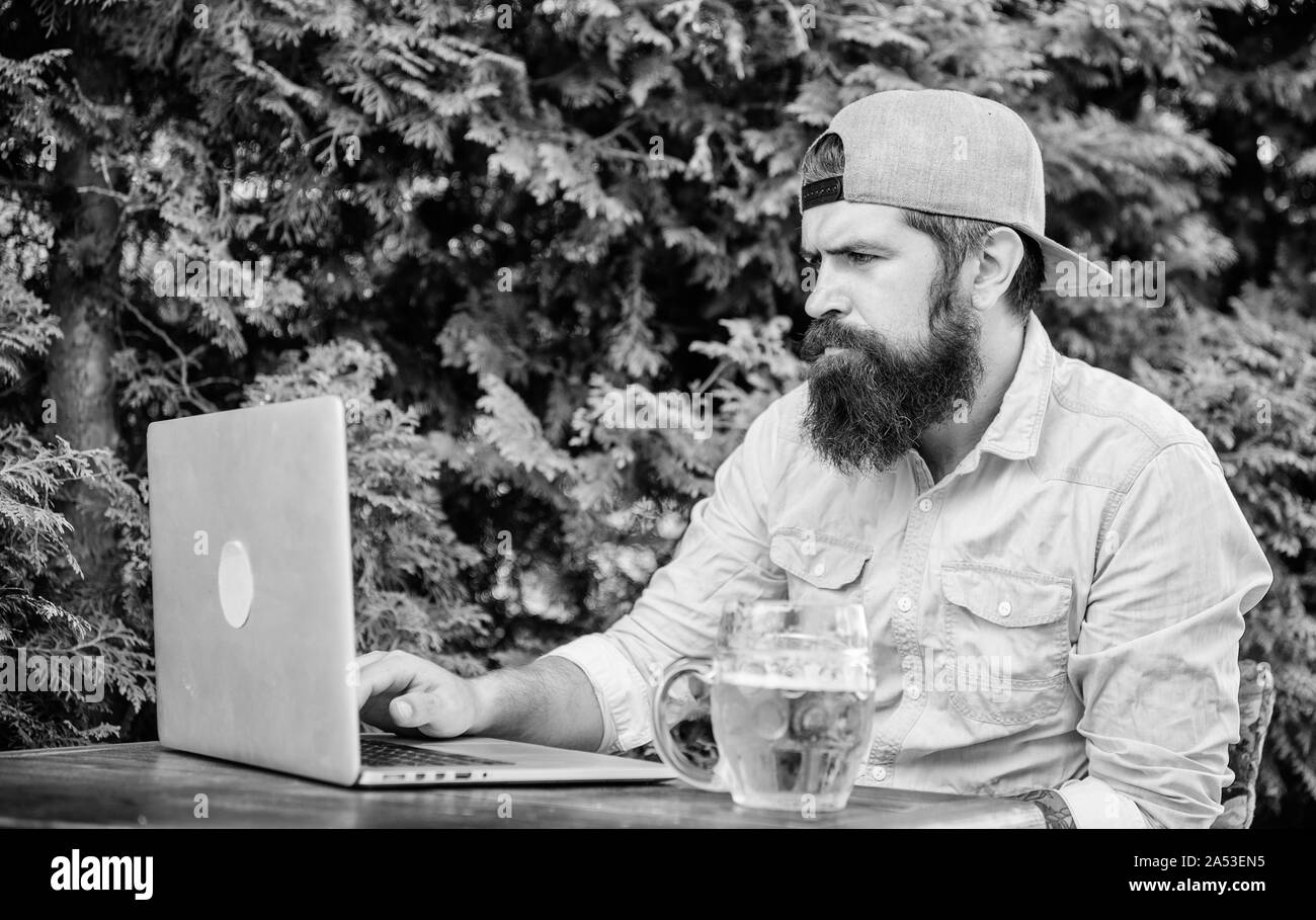 Man work hard laptop Black and White Stock Photos & Images - Alamy