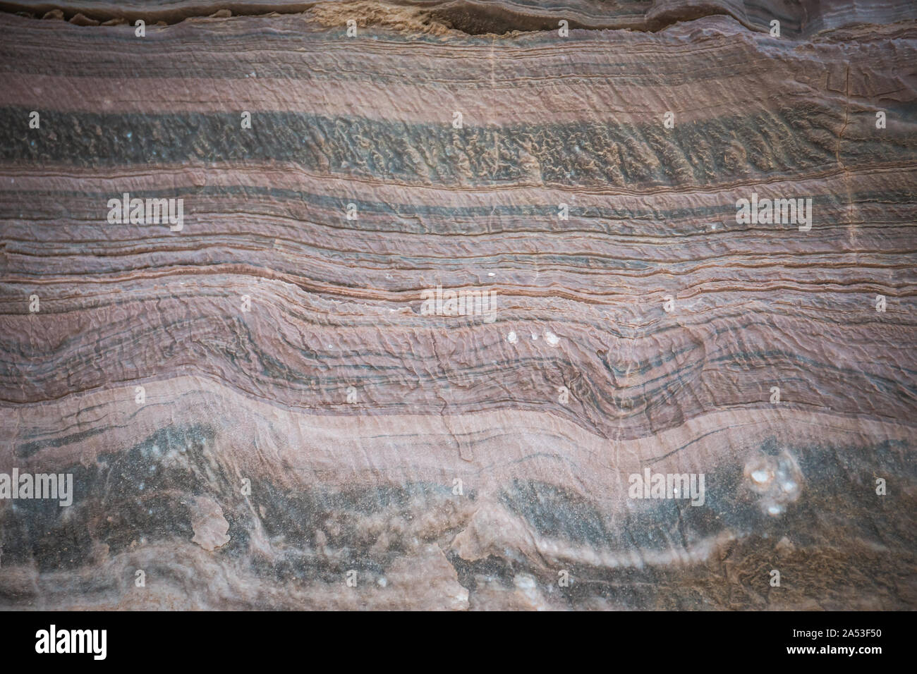 Earth cross section with historical rock layers Stock Photo - Alamy