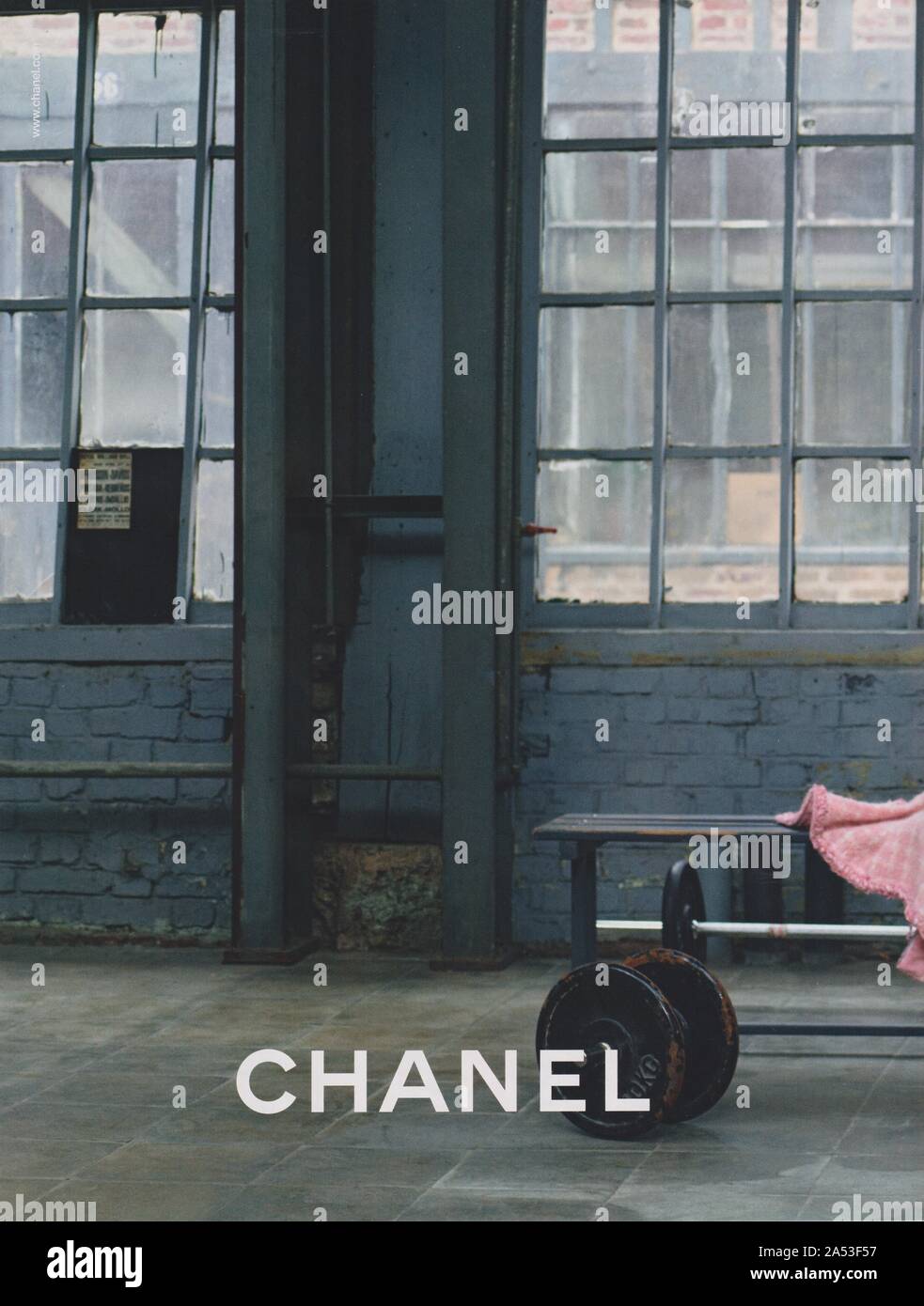 poster advertising CHANEL with Cara Delevingne in paper magazine from ...