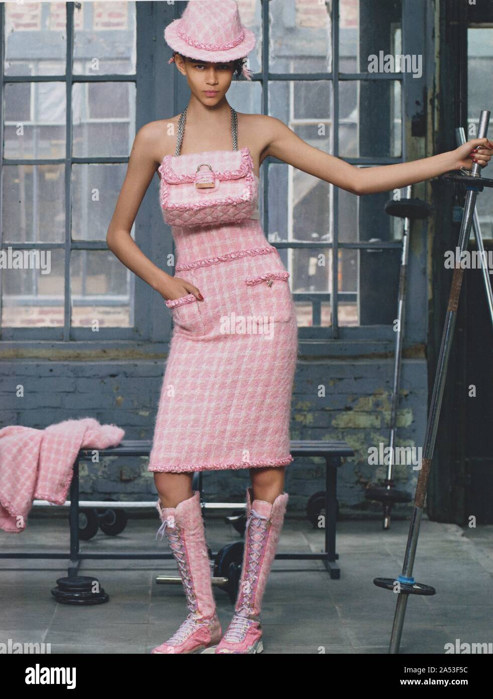 poster advertising CHANEL with Binx Walton in paper magazine from 2014 ...