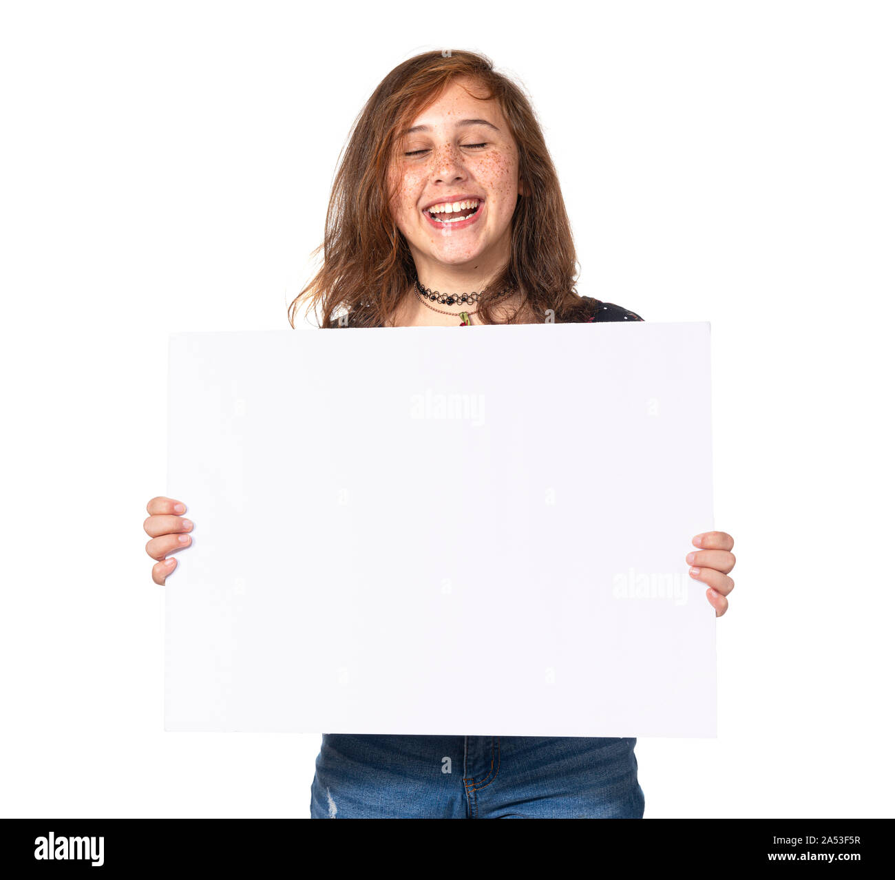 Holding placard sign hi-res stock photography and images - Alamy