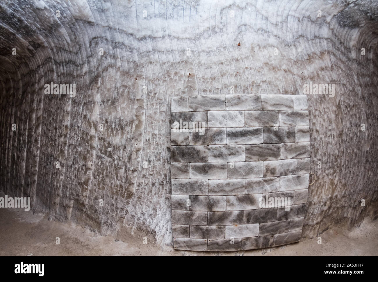The texture of the salt. Salt wall Stock Photo - Alamy