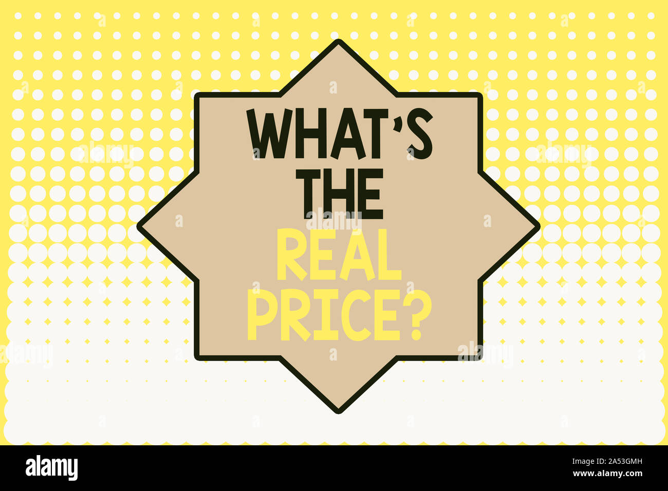Writing note showing What S The Real Price Question. Business concept ...