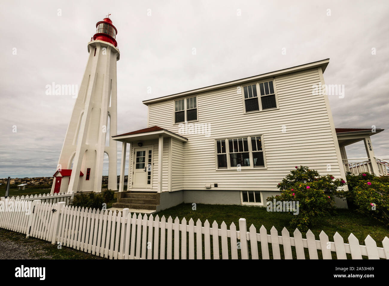 Pointe-au-Père Maritime Historic Site Rimouski, Quebec, CA Stock Photo ...