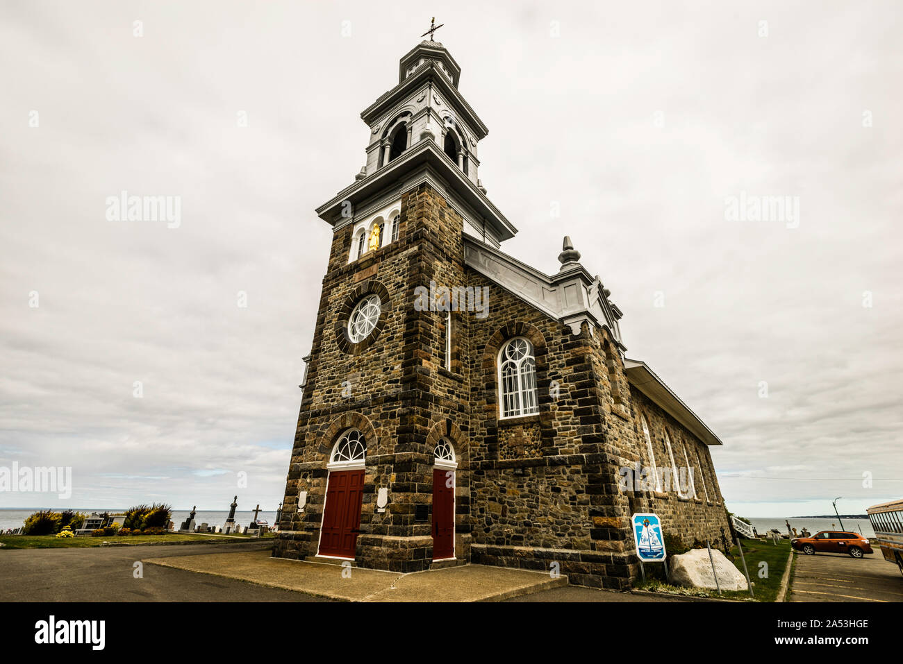 Sainte-Luce Catholic Church Sainte-Luce, Quebec, CA Stock Photo - Alamy