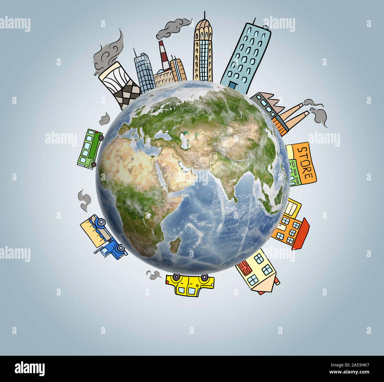 Planet Earth Pollution