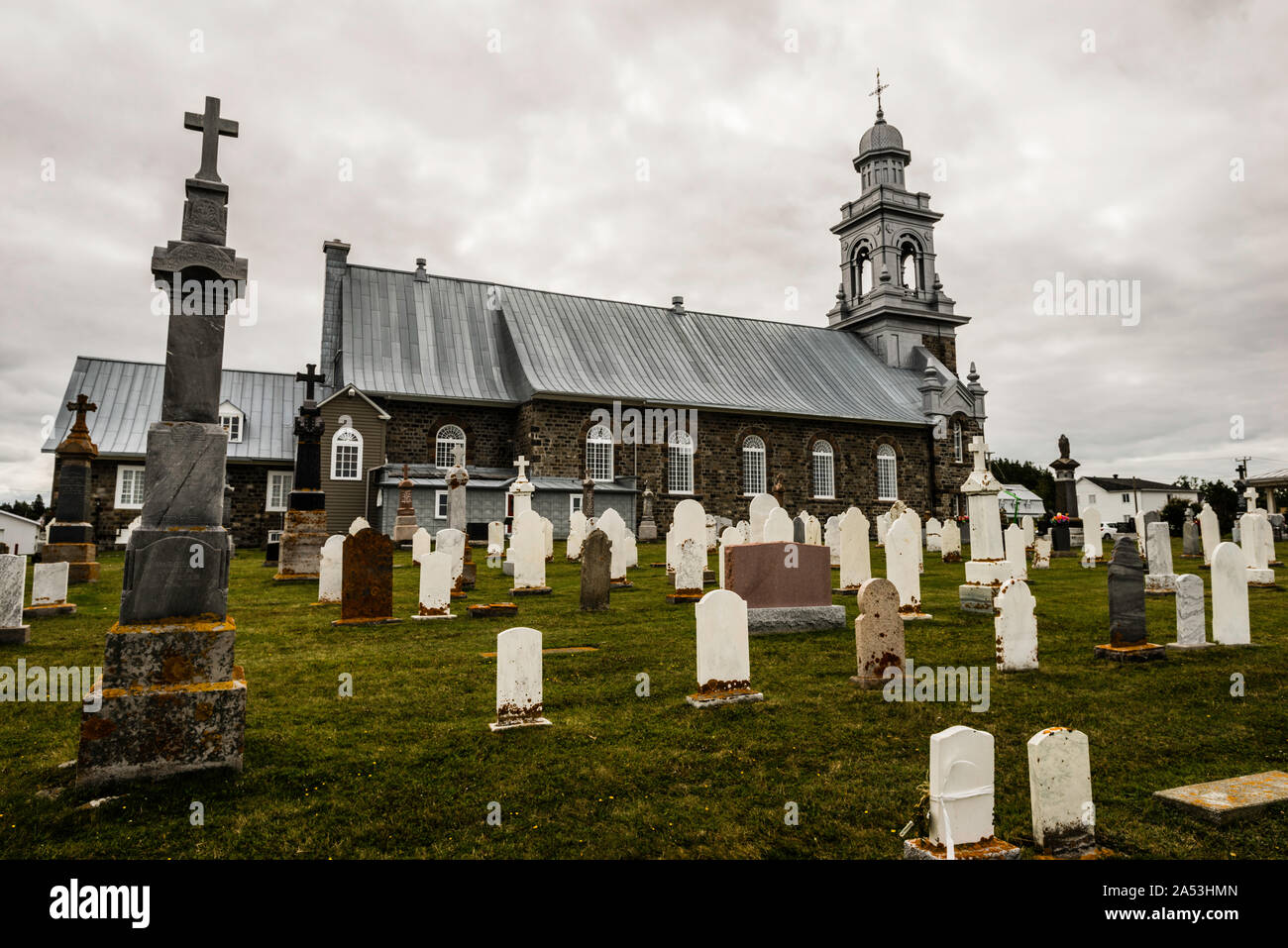 Sainte-Luce Catholic Church Sainte-Luce, Quebec, CA Stock Photo - Alamy