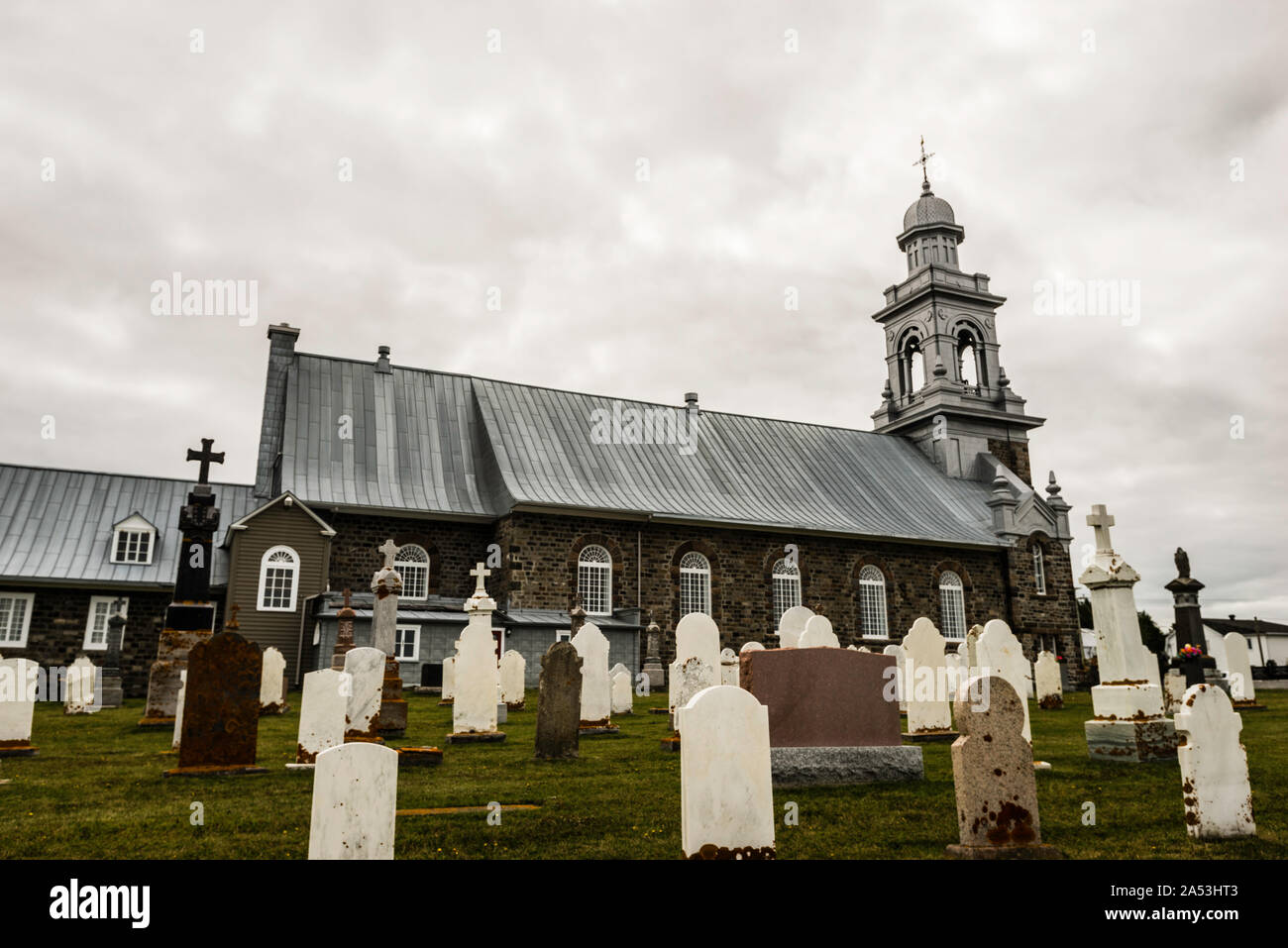 Sainte-Luce Catholic Church Sainte-Luce, Quebec, CA Stock Photo - Alamy