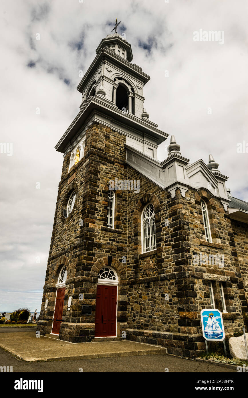 Sainte-Luce Catholic Church Sainte-Luce, Quebec, CA Stock Photo - Alamy