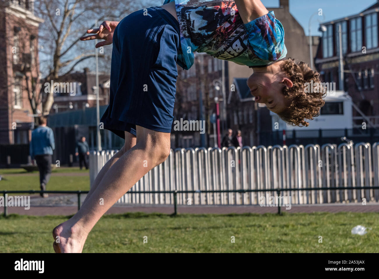 Boys on street in amsterdam hi-res stock photography and images - Alamy