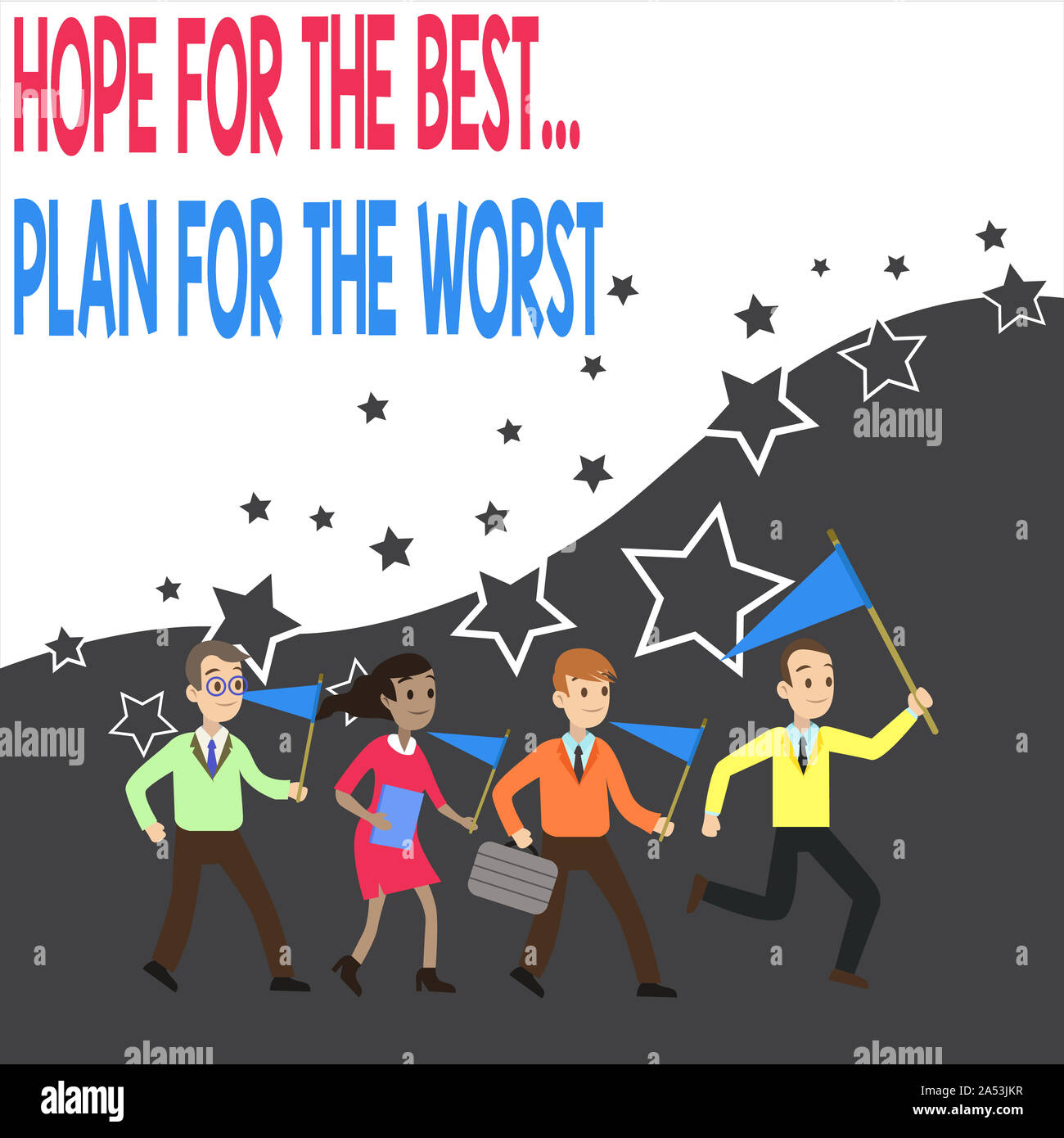 Conceptual hand writing showing Hope For The Best Plan For The Worst ...