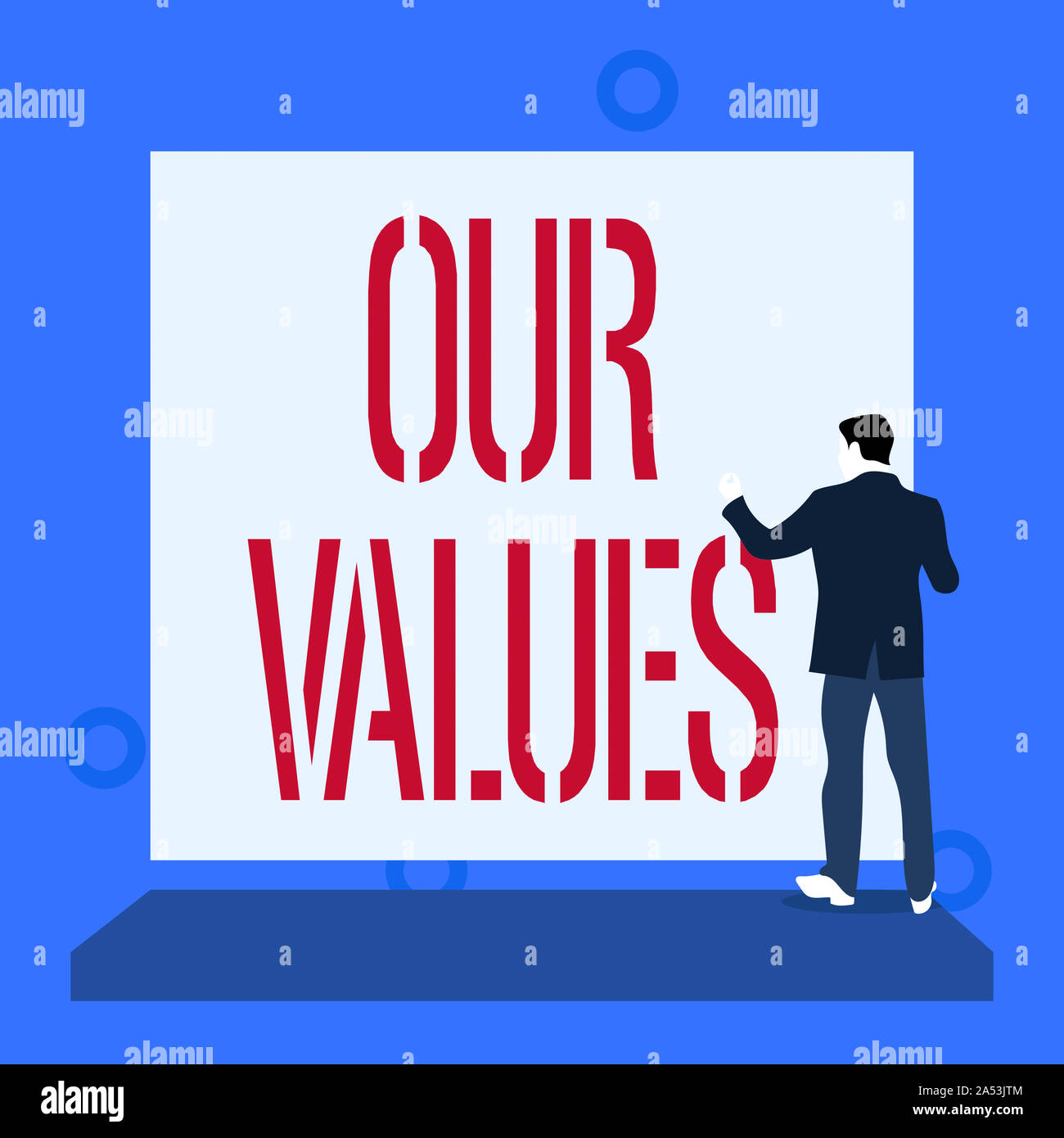 Handwriting text writing Our Values. Conceptual photo list of morals ...