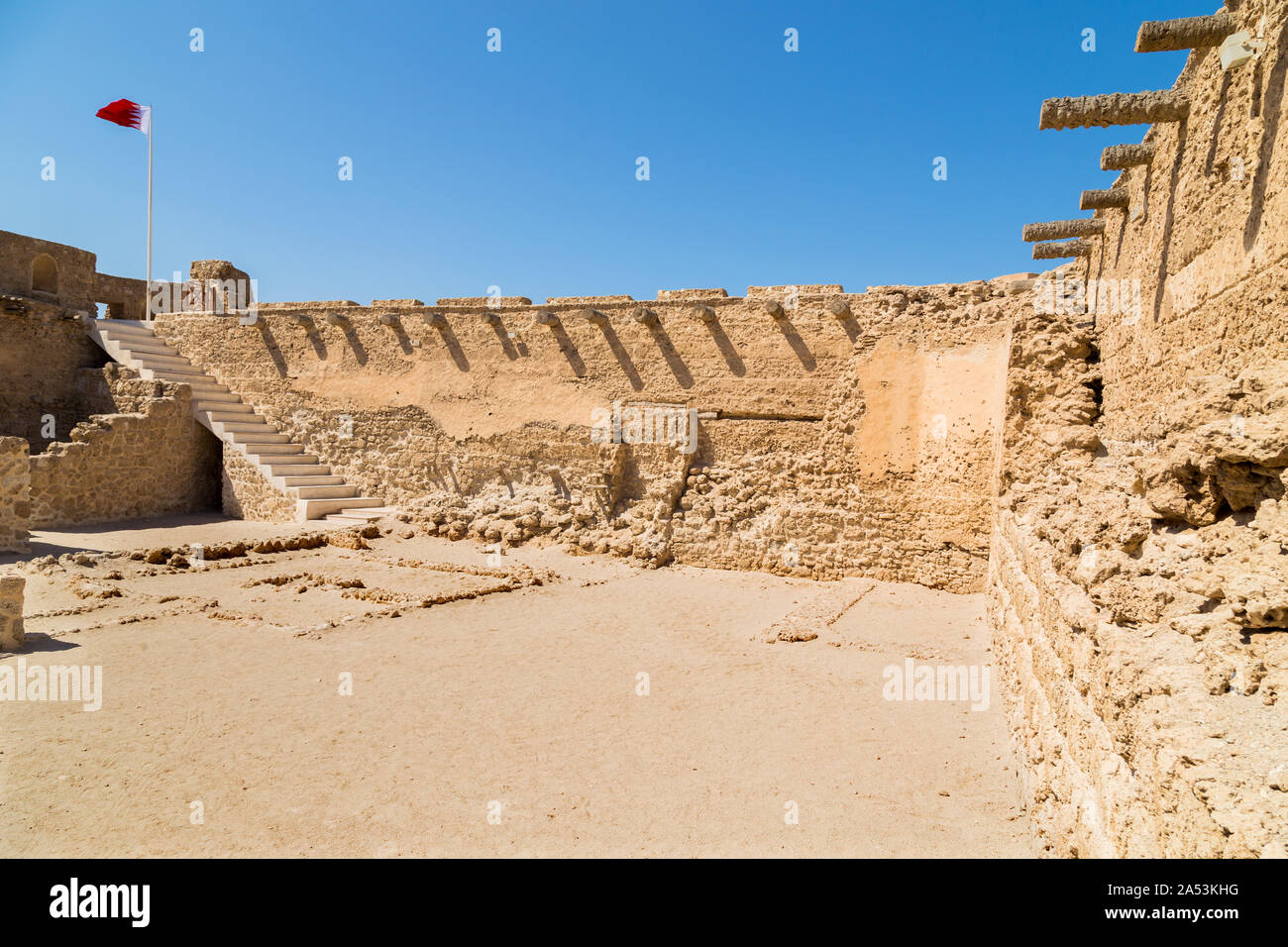 View of the old Arad Fort, in Manama, Muharraq, Bahrain Stock Photo - Alamy