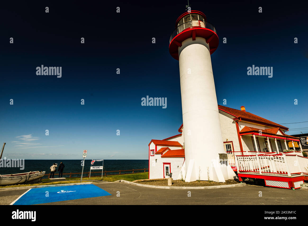 Matane Lighthouse Matane, Quebec, CA Stock Photo - Alamy