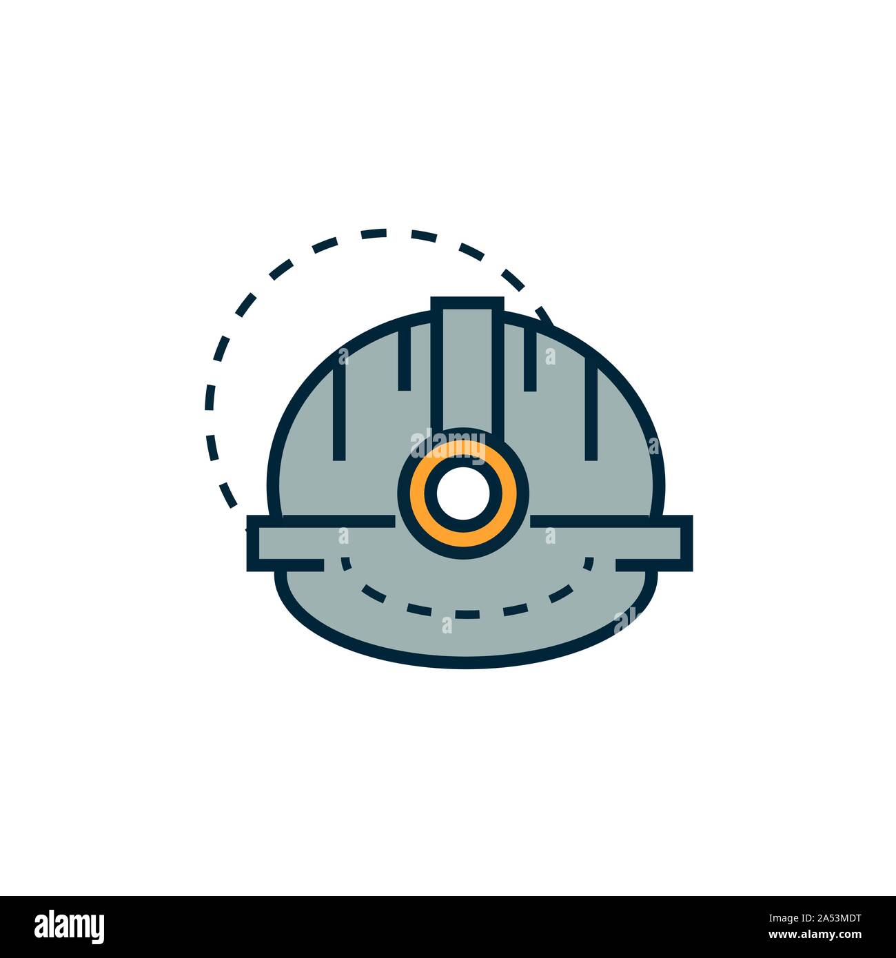 helmet with light work tools engineering icon vector illustration Stock ...