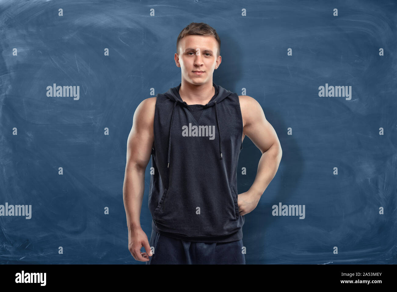 Muscular man full body standing hi-res stock photography and images - Alamy