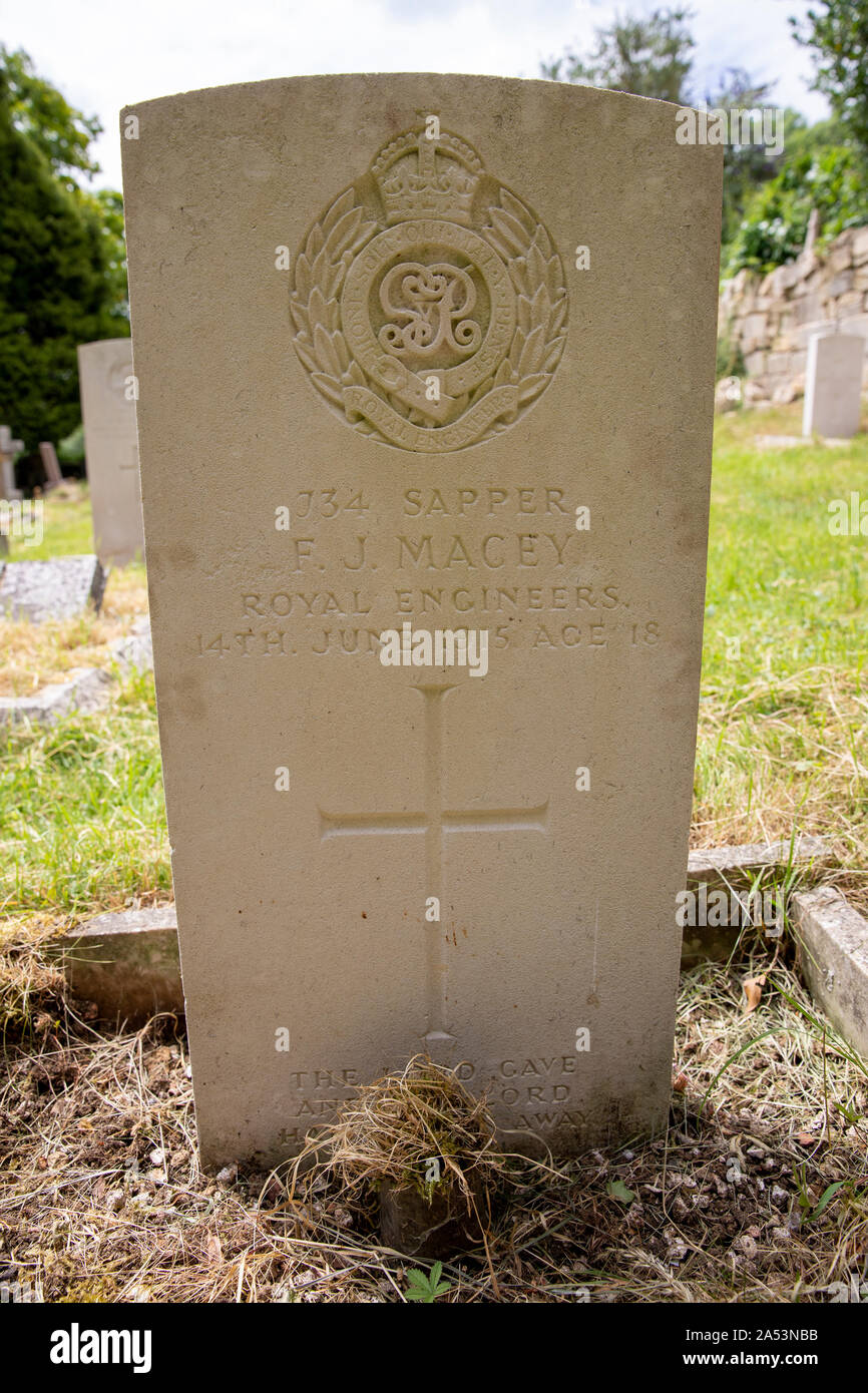 Commonwealth War Graves Commission Grave of Frederick John Macey of the ...