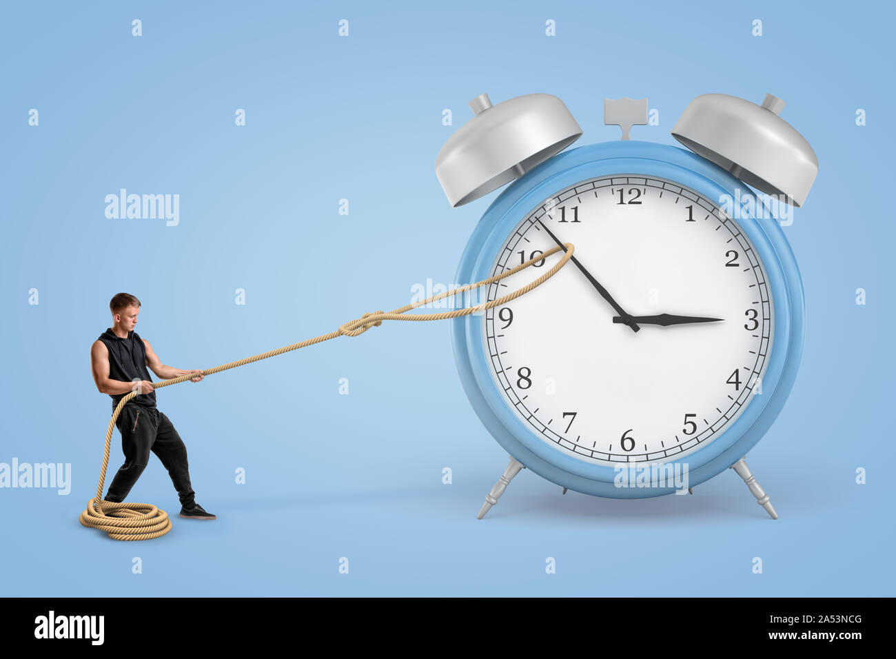 Man pulling both hands hi-res stock photography and images - Alamy