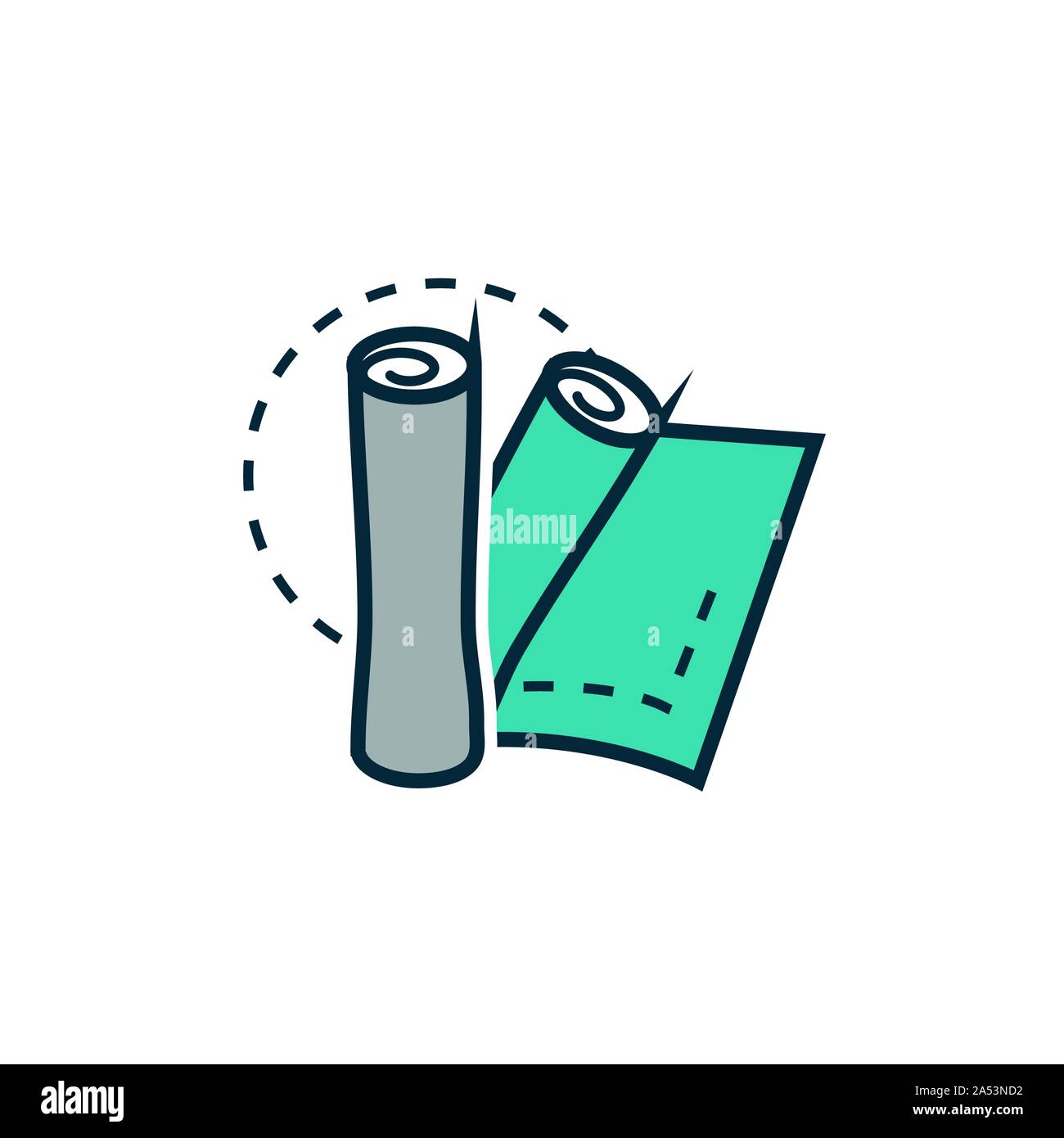 blueprints rolls work tools engineering icon vector illustration Stock ...