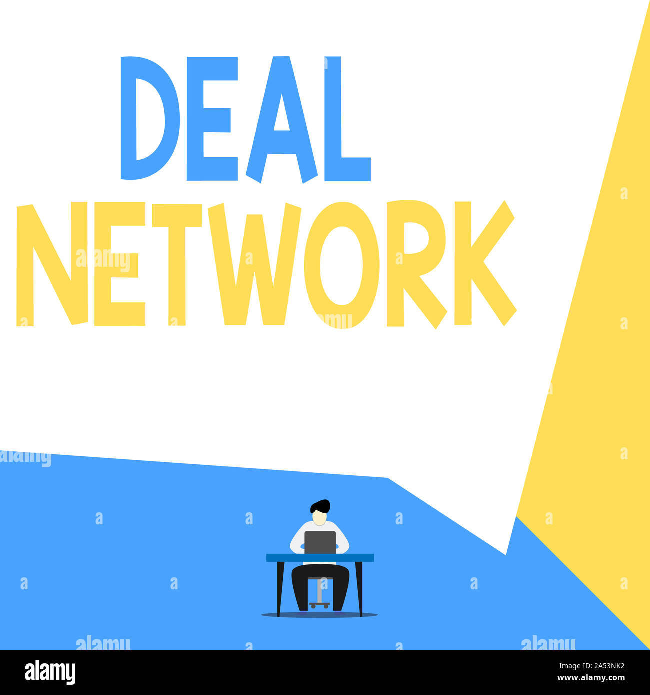 Handwriting text Deal Network. Conceptual photo platform for secure ...