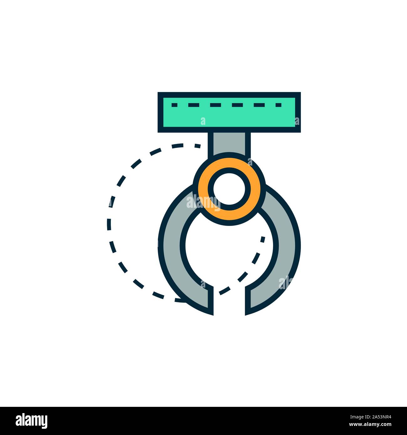 hook work tools engineering icon vector illustration Stock Vector Image ...