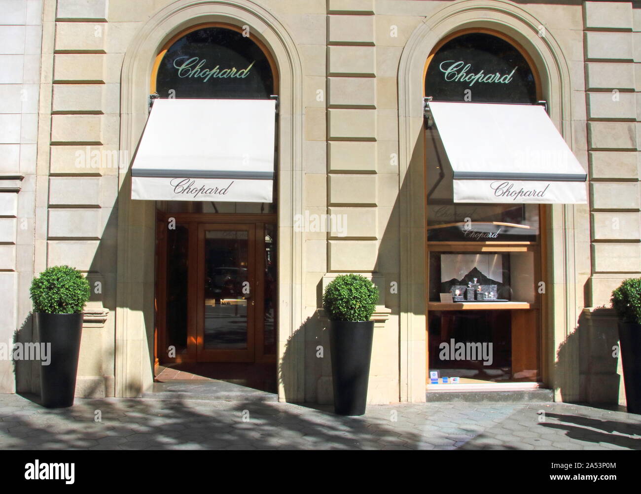Barcelona, Spain. 3rd Oct, 2019. Chopard store seen in Paseo de Gracia ...