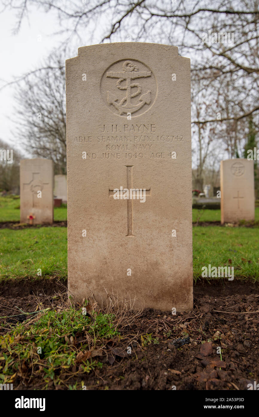 Commonwealth War Graves Commission Grave of John Henry Payne of H.M.S. Kestrel, The Royal Navy ...