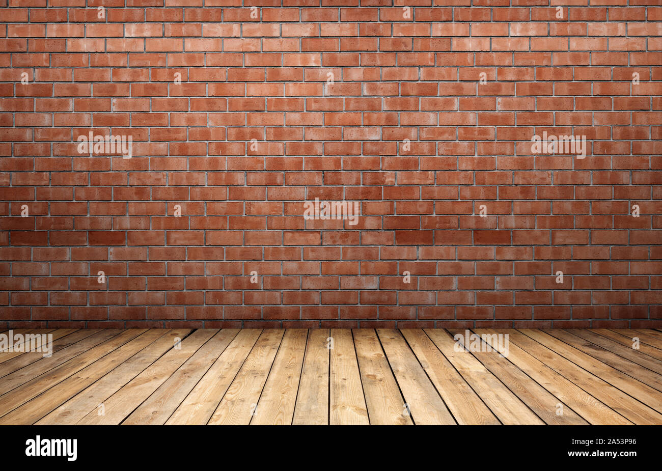 Empty room interior red brick hi-res stock photography and images - Alamy