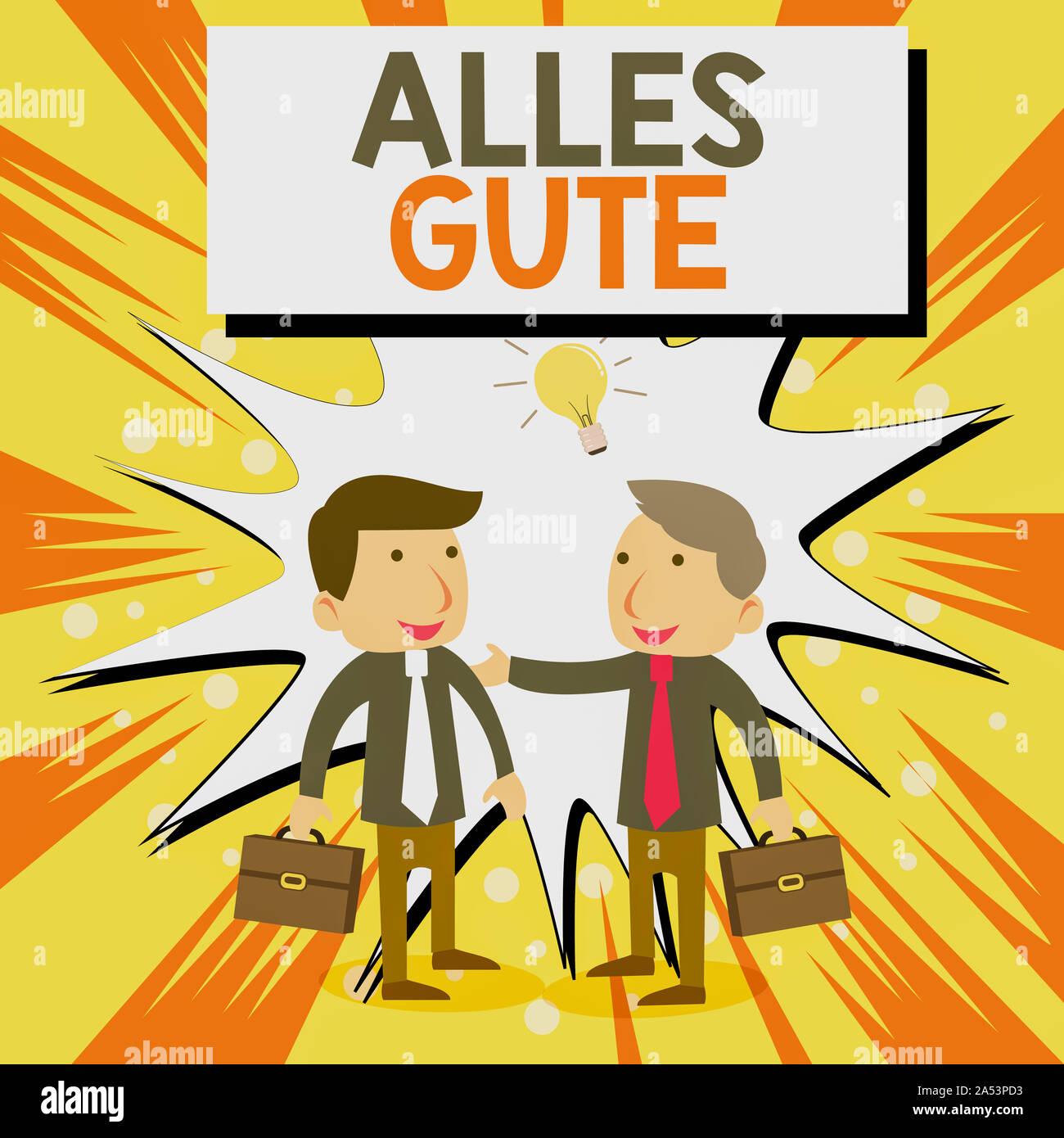 Conceptual hand writing showing Alles Gute. Concept meaning geranalysis ...
