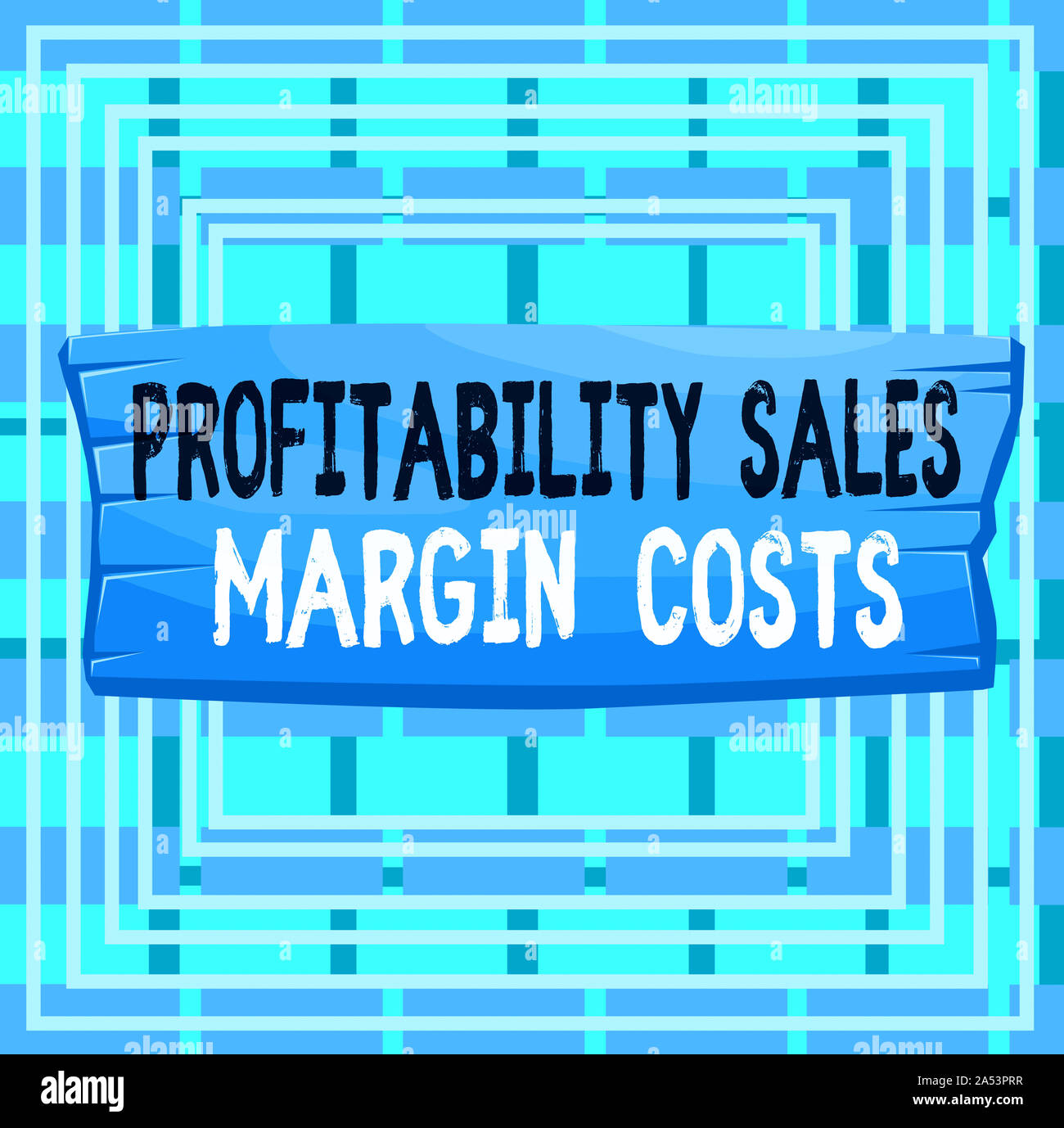 Text sign showing Profitability Sales Margin Costs. Business photo text ...