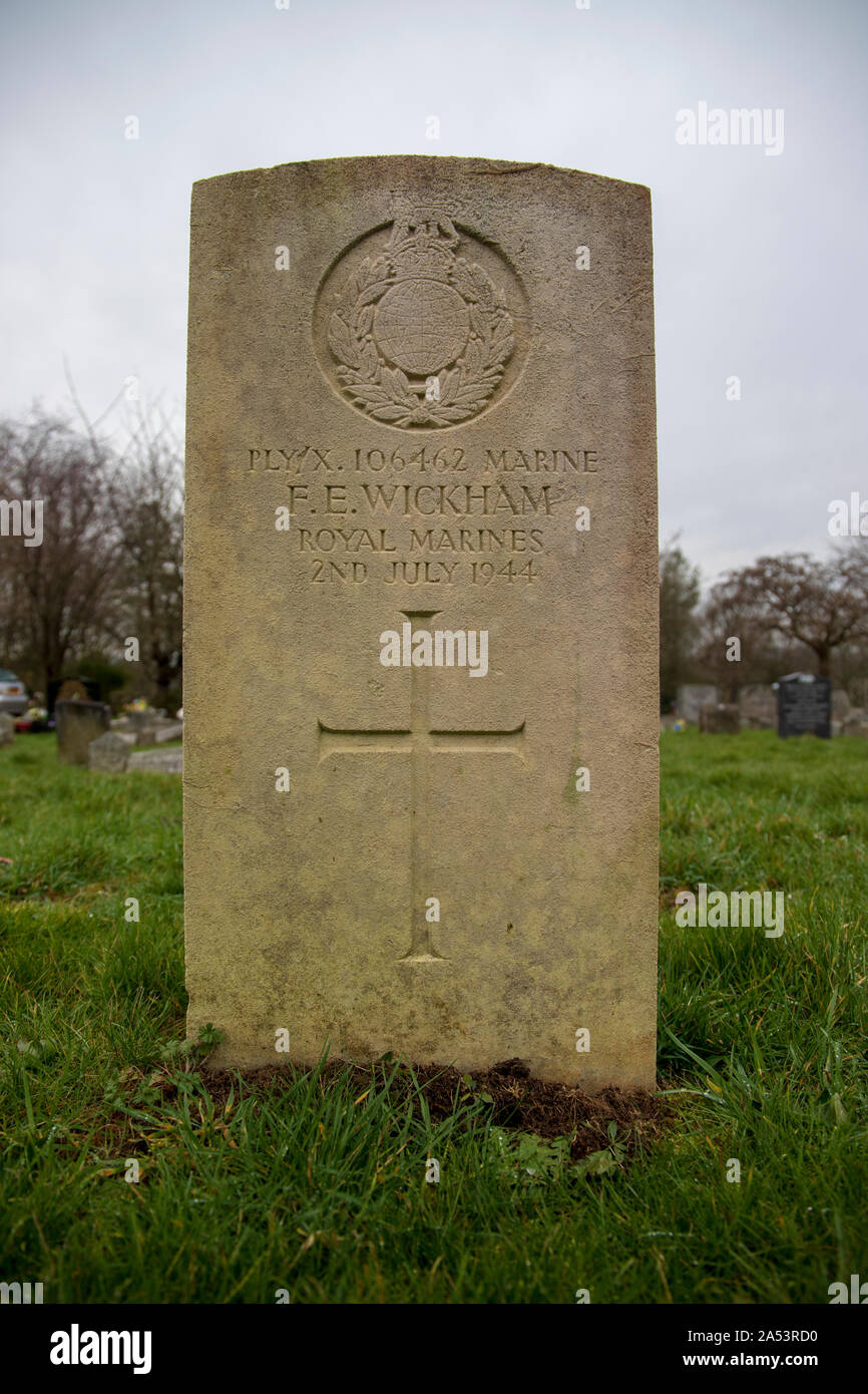 Commonwealth War Graves Commission Grave of Frederick Ewart Wickham of ...