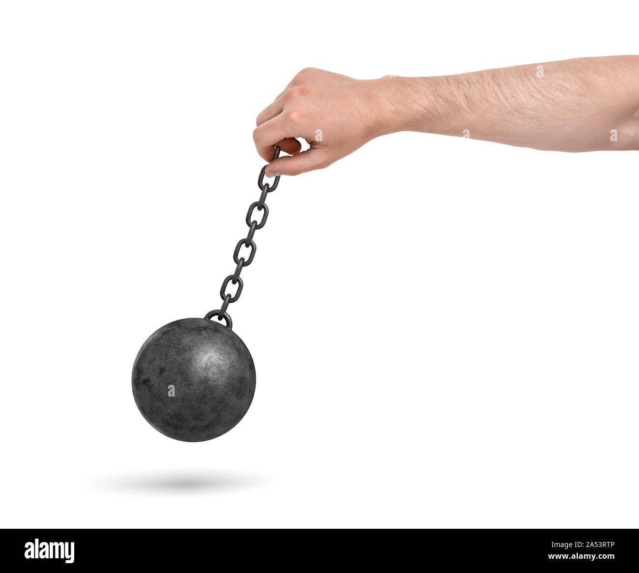 Heavy duty metal chain Cut Out Stock Images & Pictures - Alamy