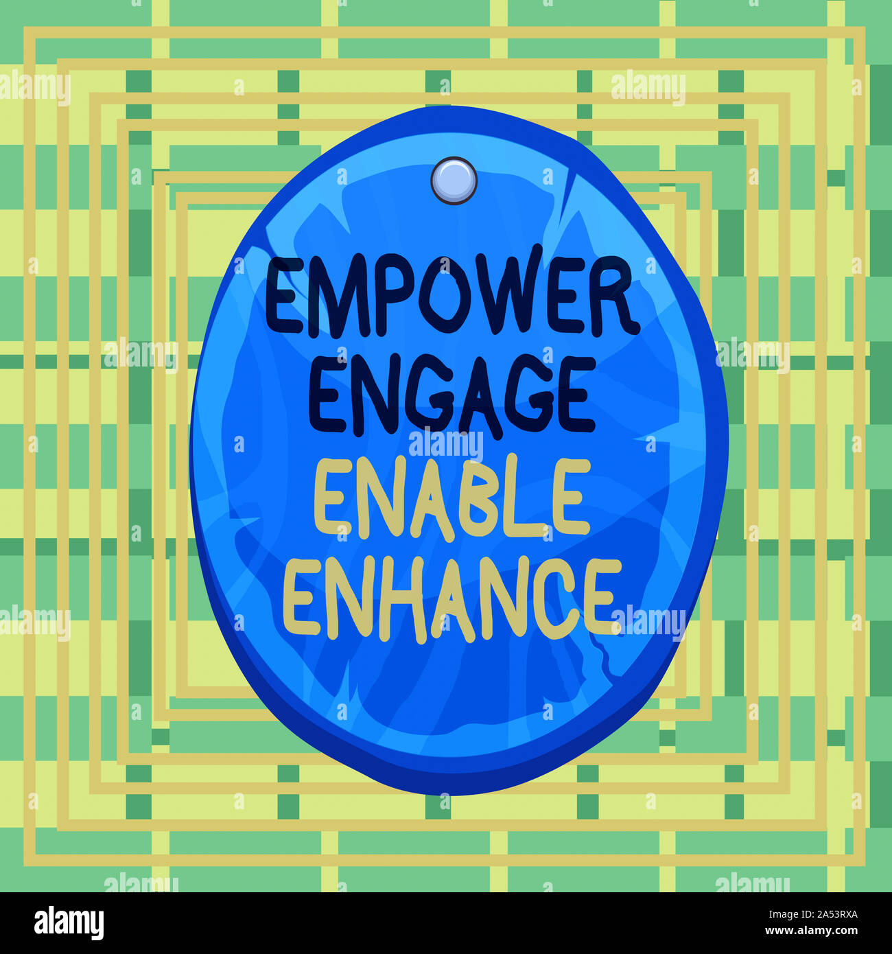 Text sign showing Empower Engage Enable Enhance. Business photo ...