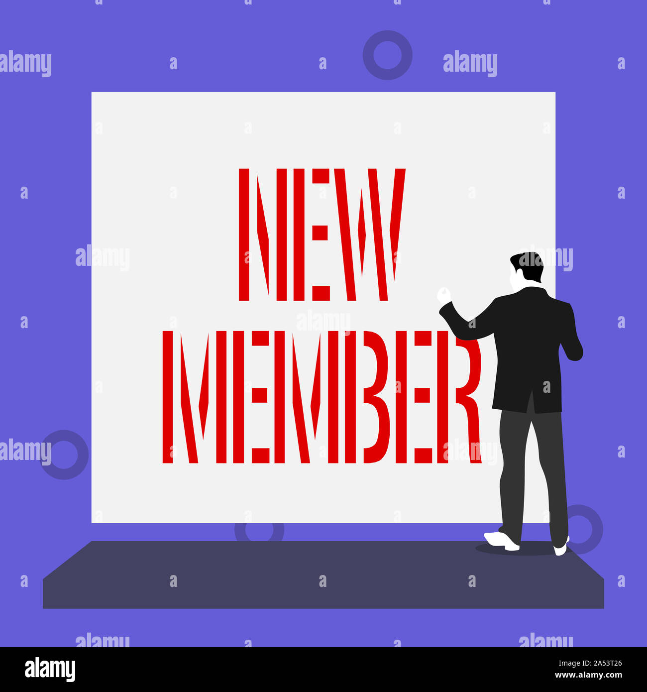 Handwriting text writing New Member. Conceptual photo recruiting ...