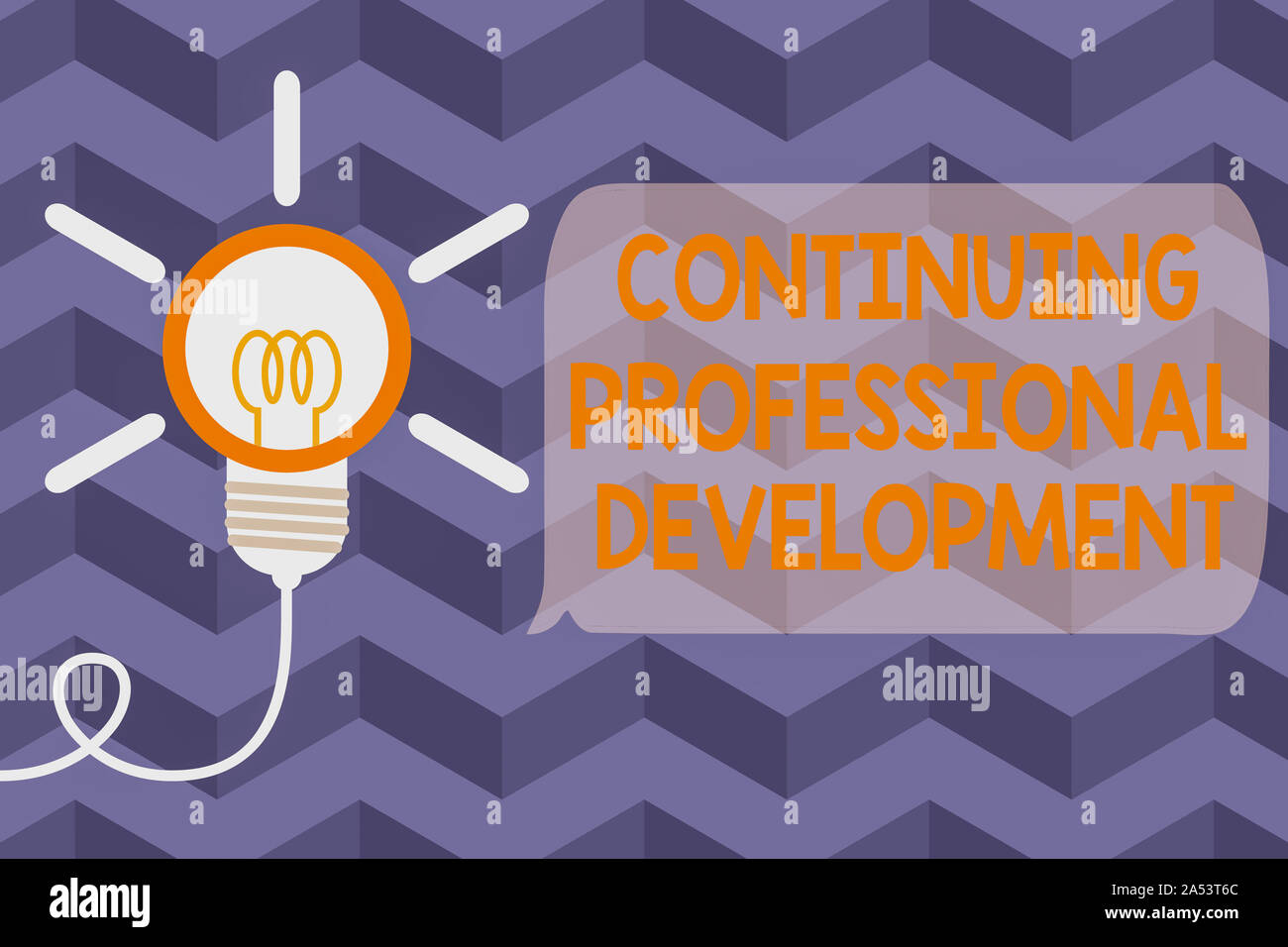 Text sign showing Continuing Professional Development. Business photo ...
